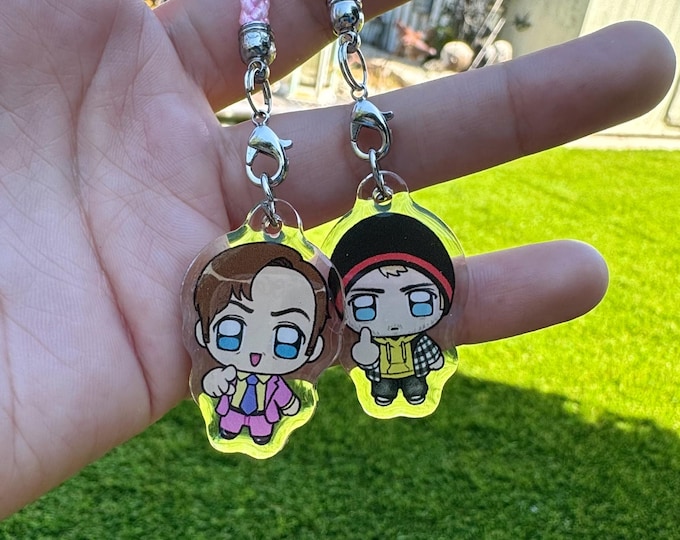 Saul Goodman Jesse Pinkman Baby Chibis Acrylic Epoxy Charm || BCS ...
