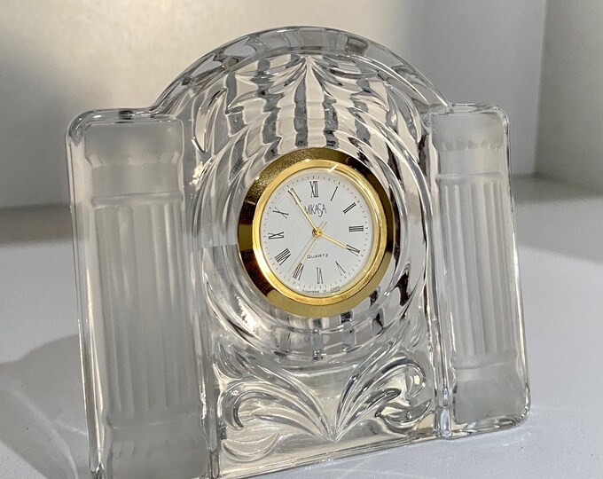 Mikasa Japan Crystal Clock - “collision Frost” - Perfect Working ...