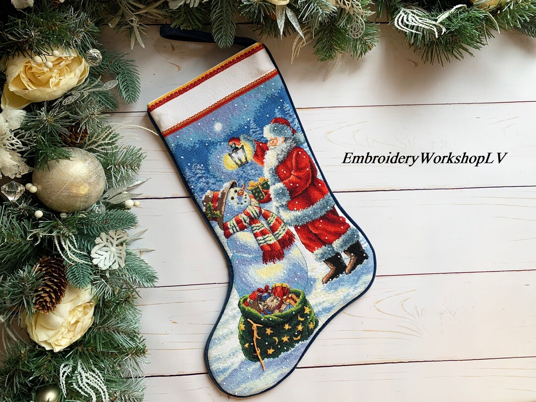 Personalized Embroidered Santa Christmas Stocking Gifts From Santa's ...