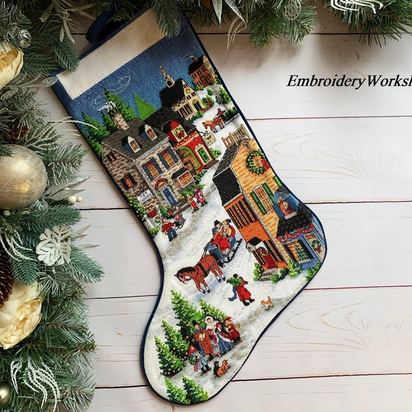 Stitch Needlepoint Personalized Stocking - Etsy