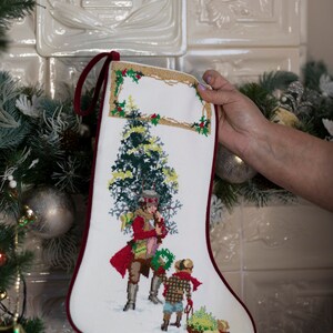 Victorian Christmas Stocking Personalized Stocking Charles Ross Design ...