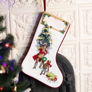 Victorian Christmas Stocking Personalized Stocking Charles Ross Design ...