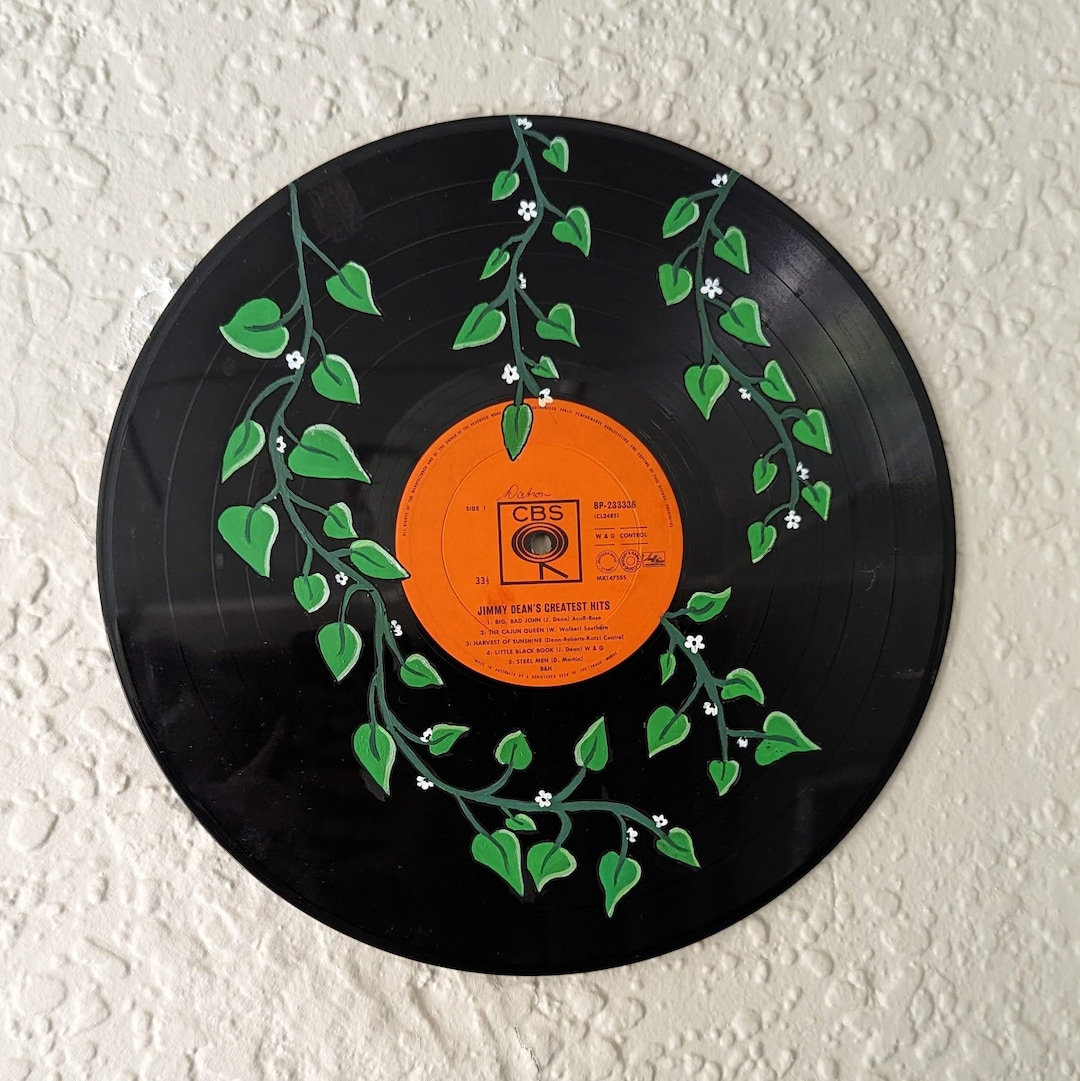 Vine Hand Painted Vinyl Record - Etsy