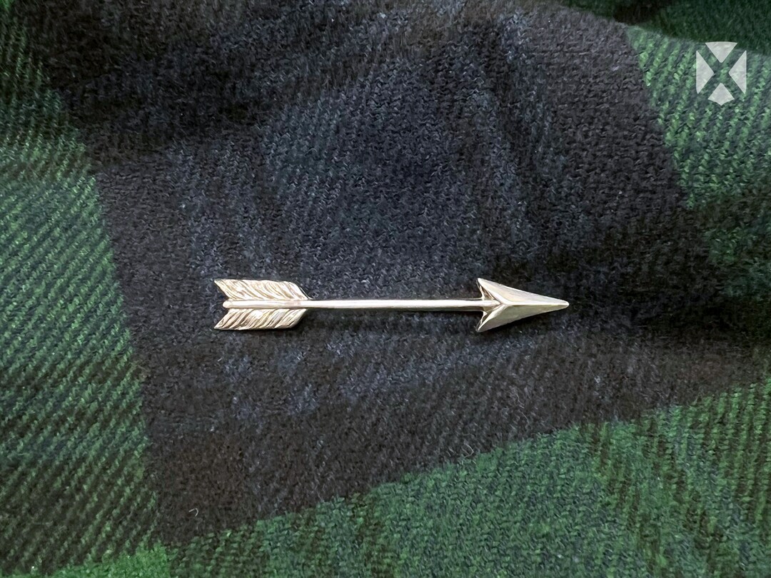 Arrow Sterling Silver Pin Vintage Scottish Pin in Sterling Silver - Etsy