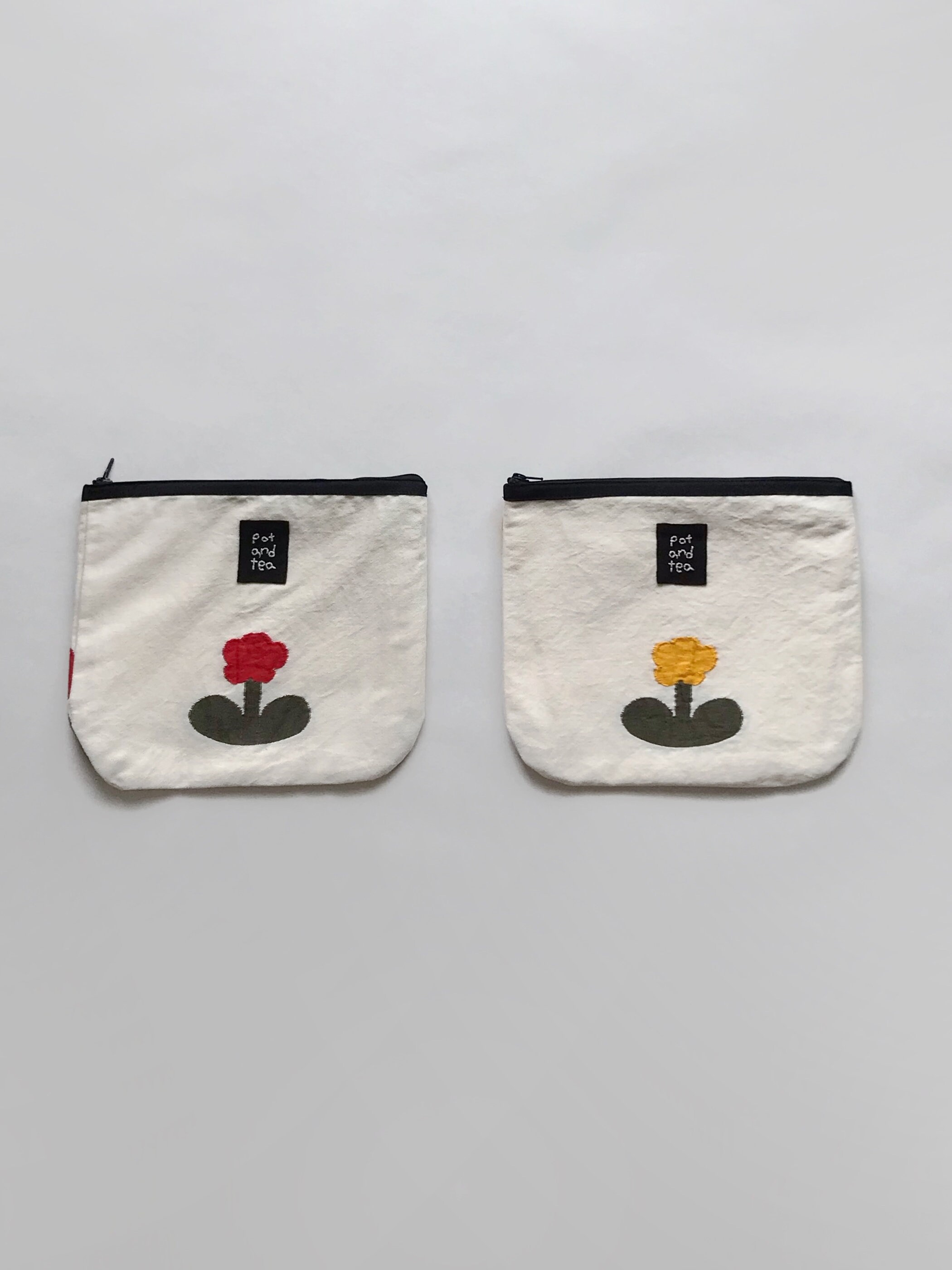 Pot and Tea Flower Pouch / Made in Japan / Handmade Pouch - Etsy