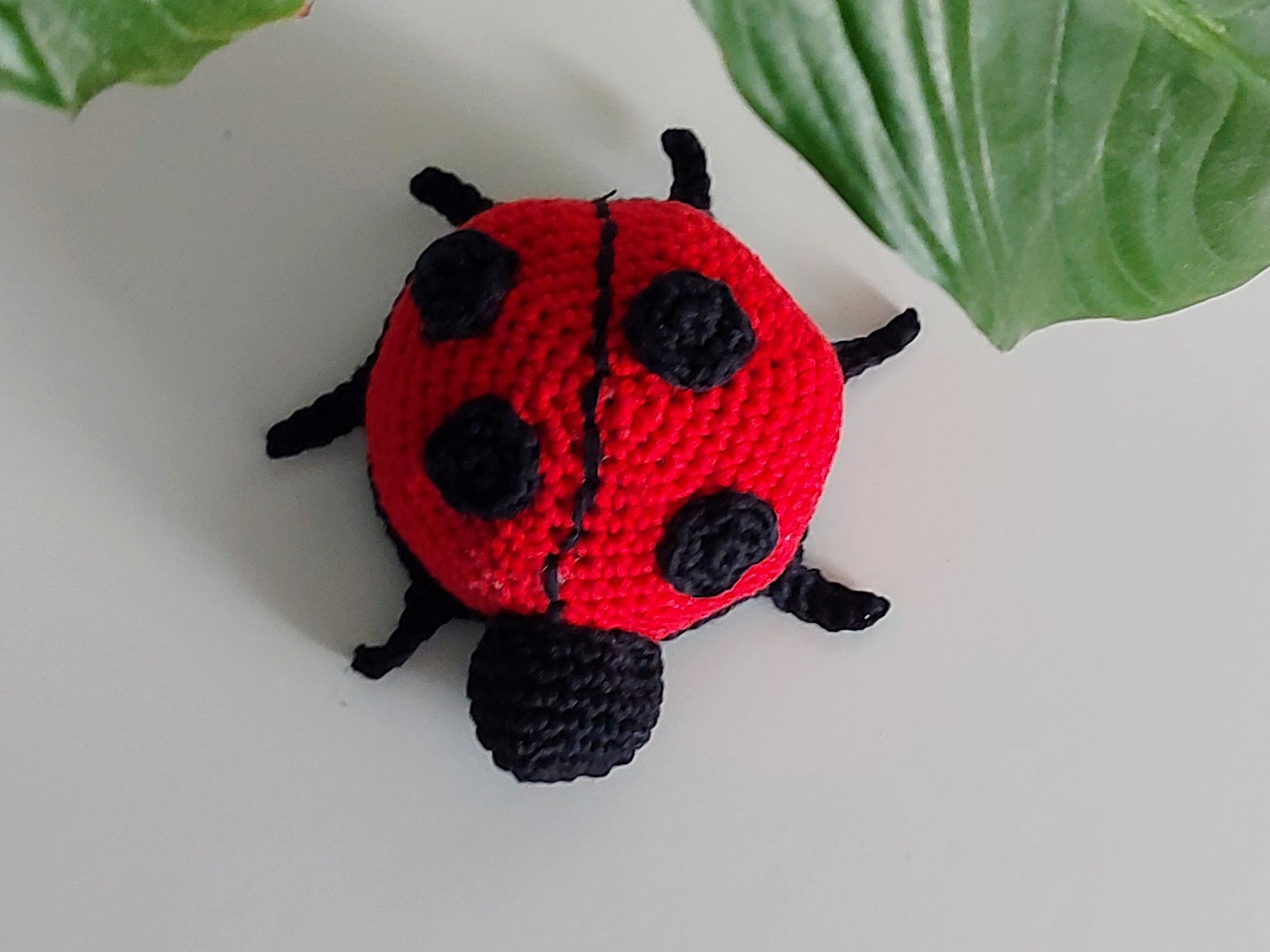 Easy Crochet Pattern Ladybug Cute Little Red and Black - Etsy