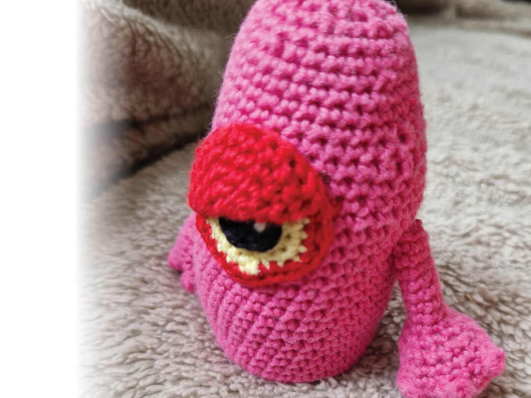 Sleepy Monster - Crochet Pattern for Cute, Easy, Cyclops Cone Monster ...