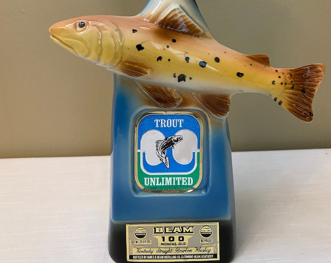 Rare - 1977 Trout Unlimited - Jim Beam Decanter - Etsy