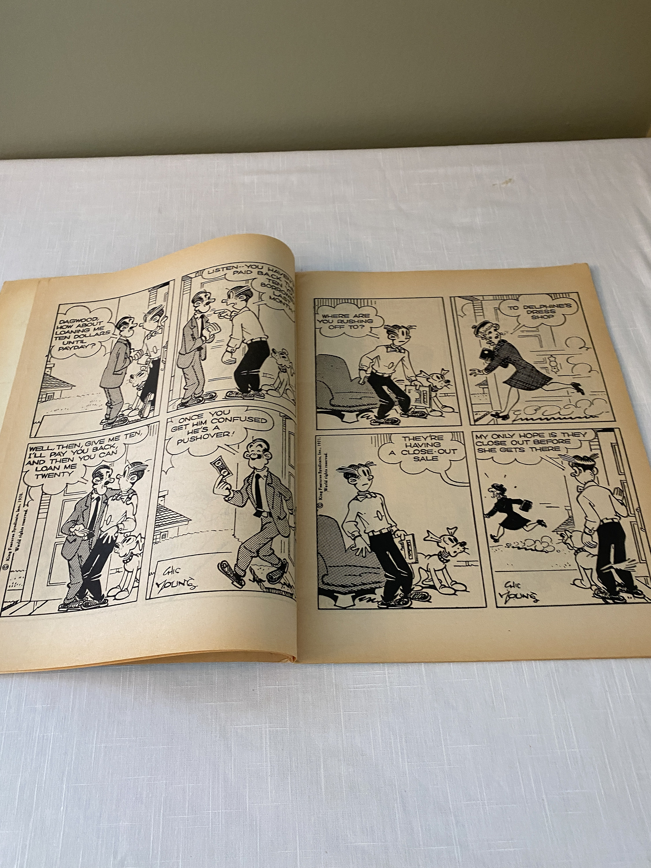 Rare-1972 blondie by Chic Young Giant Comic - Etsy