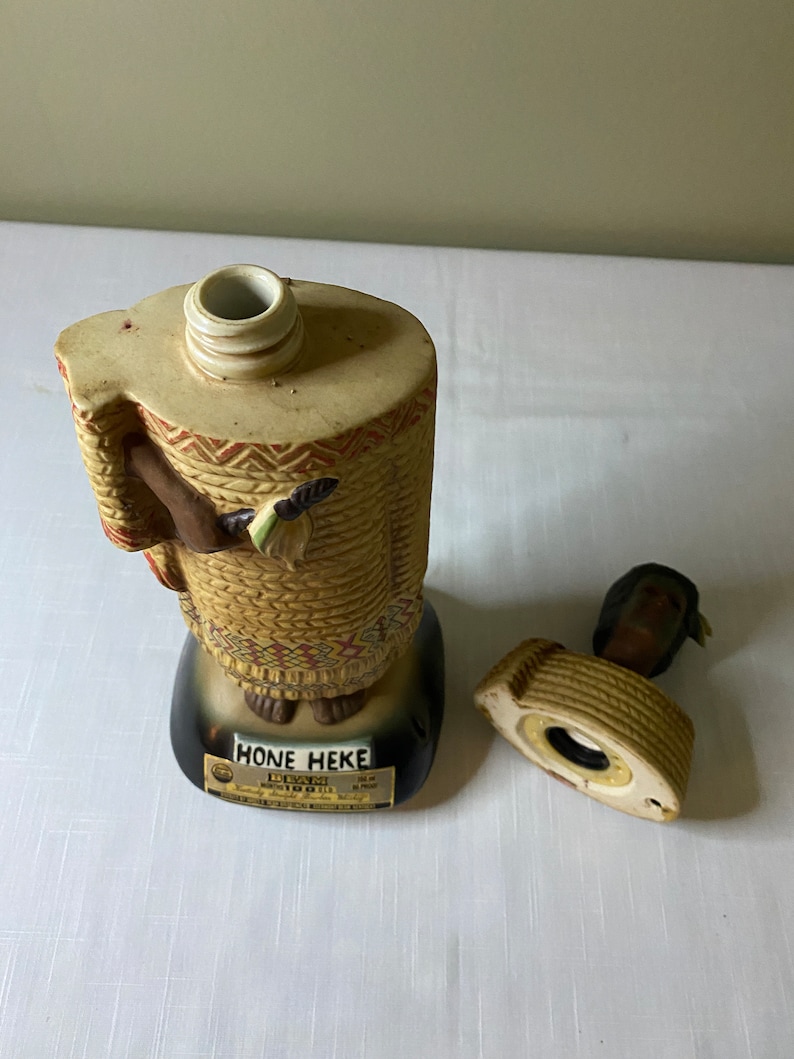 ULTRA RARE-1981 "hone Heke Maori Warrior" Jim Beam Bar Barware Decanter ...