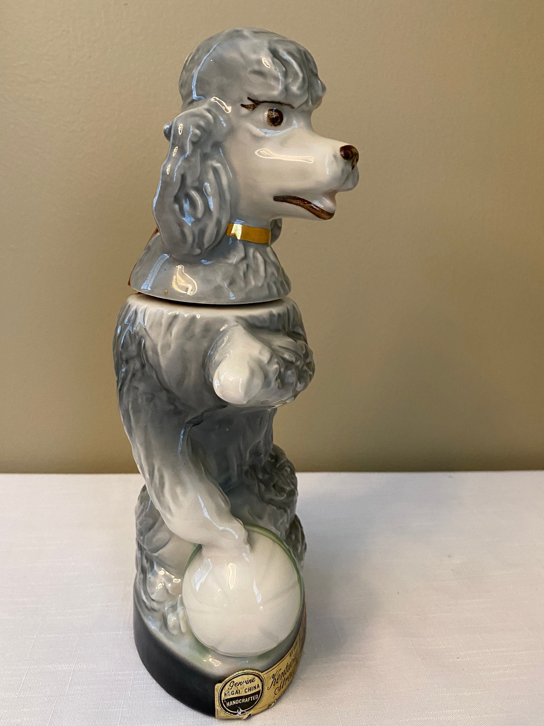 Vintage-1970 Gray penny the Poodle Jim Beam - Etsy