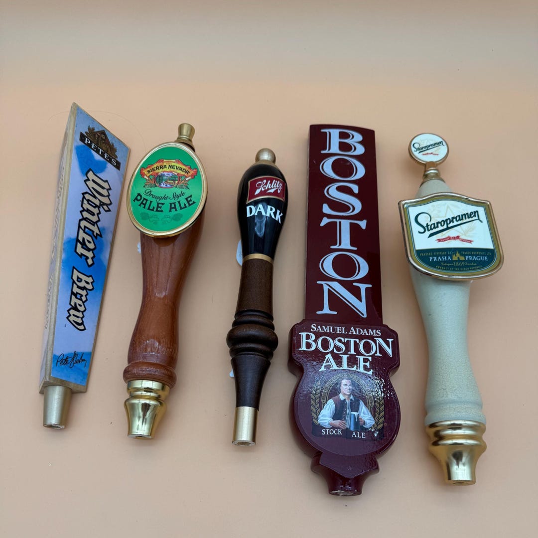 Rare-1980's Tap Handle Pulls "pete's-winter Brew,sierra Nevada, Schlitz ...