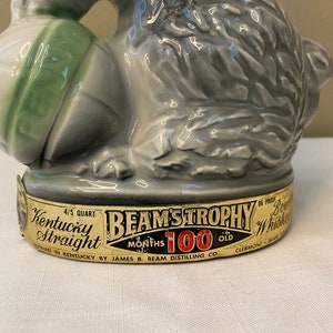 Vintage-1970 Gray penny the Poodle Jim Beam - Etsy
