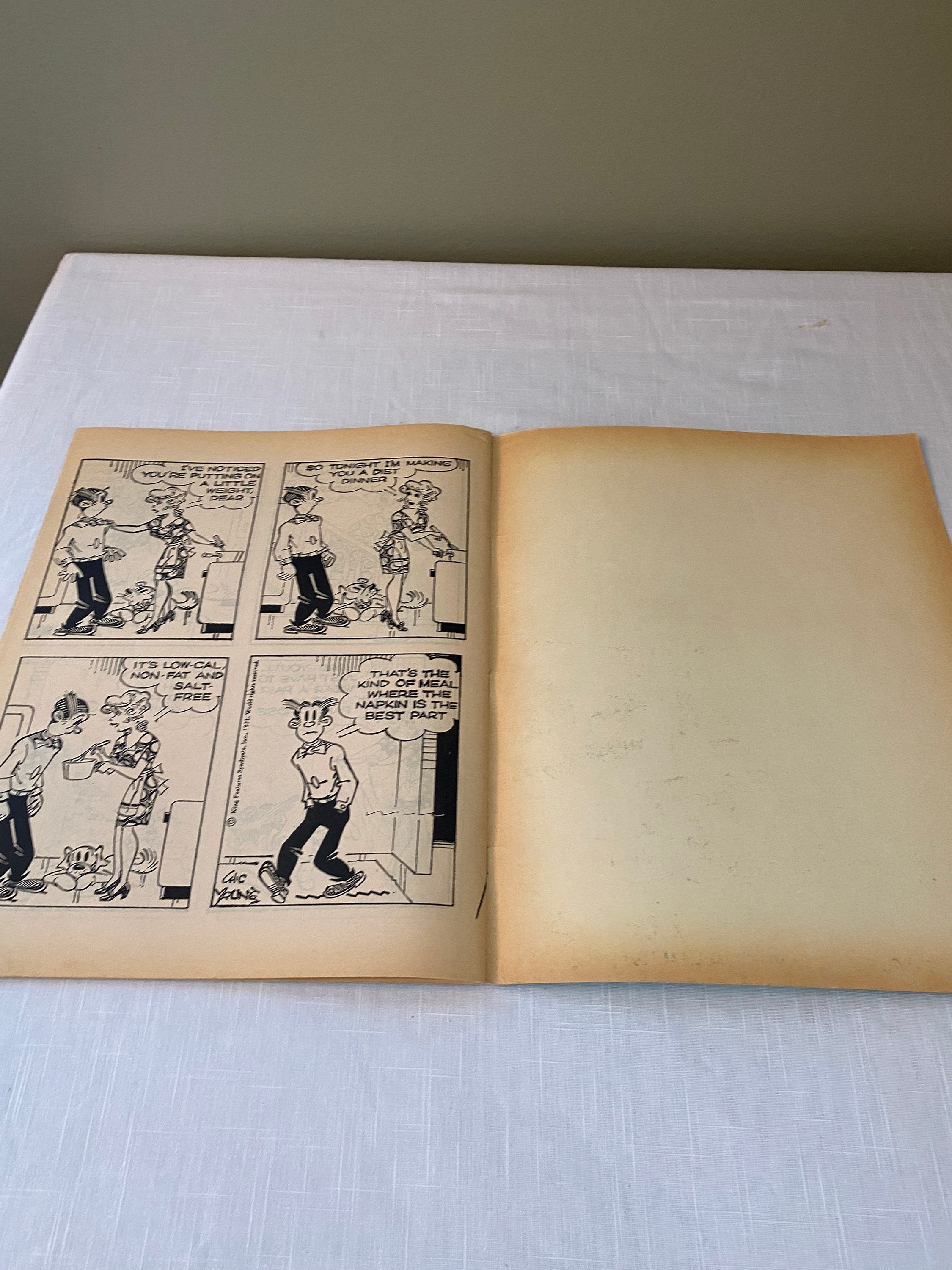 Rare-1972 blondie by Chic Young Giant Comic - Etsy