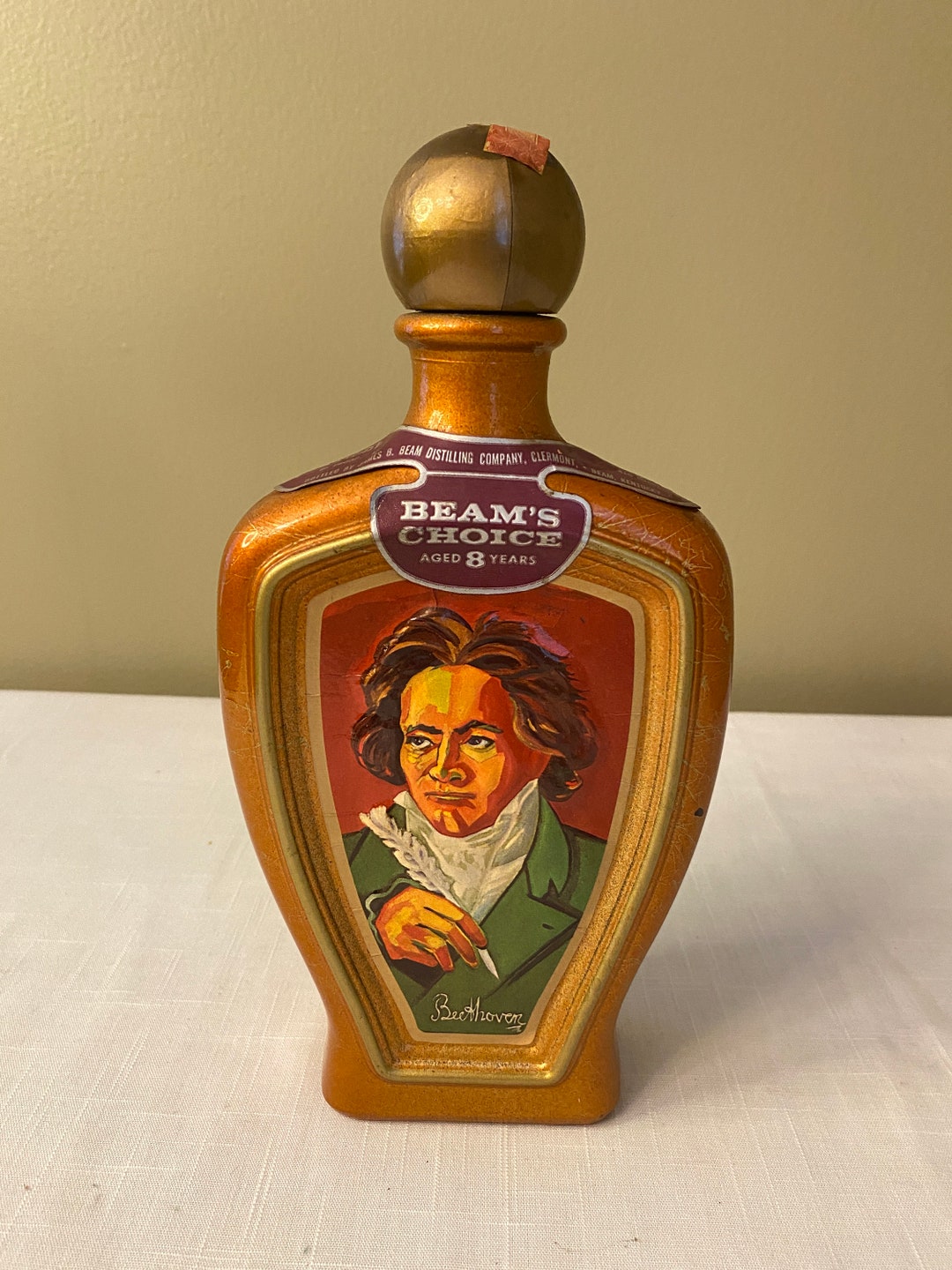 Vintage - 1973 "beethoven" Edward H Weiss Glass Jim Beam Decanter ...