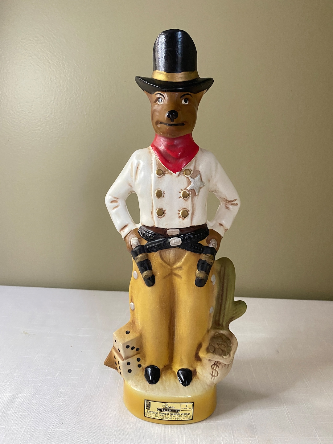 RARE-1991 "sheriff Fox" Jim Beam Whiskey Decanter - Etsy