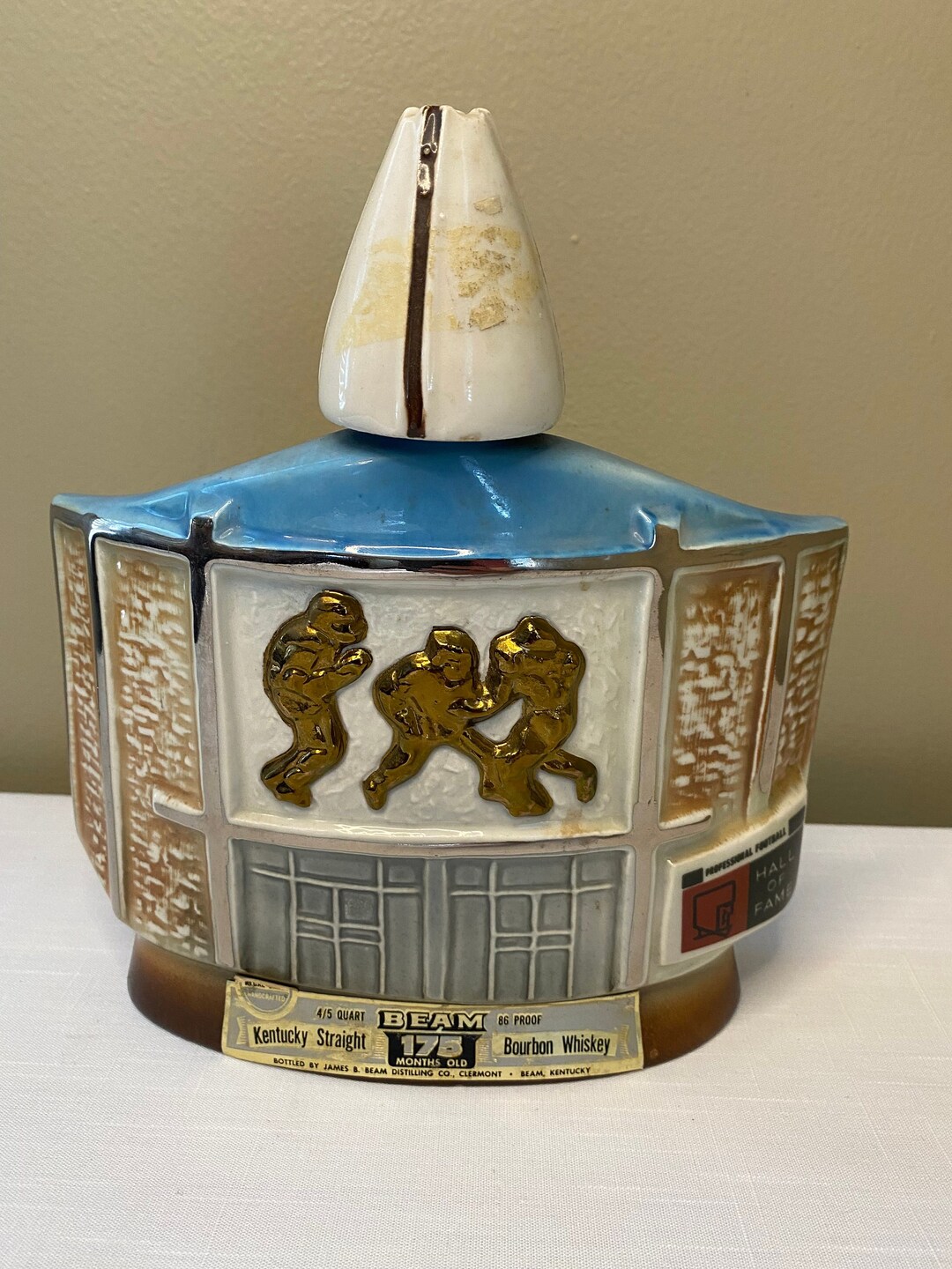 Vintage-1972 NFL Football Hall of Fame Canton Ohio Jim Beam Decanter - Etsy