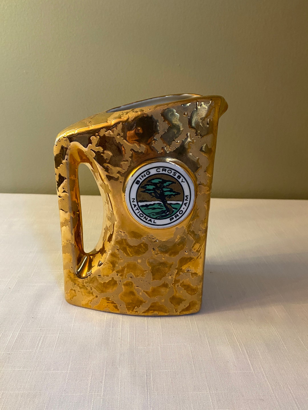 Very RARE-1976 Pebble Beach Pro-am Golf Tournament 22k Gold Finish ...