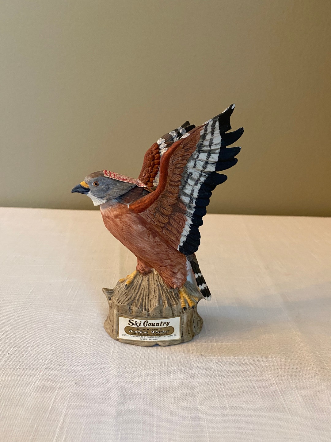 Rare-1973 red Shouldered Hawk Ski Country Limited Edition Whiskey ...