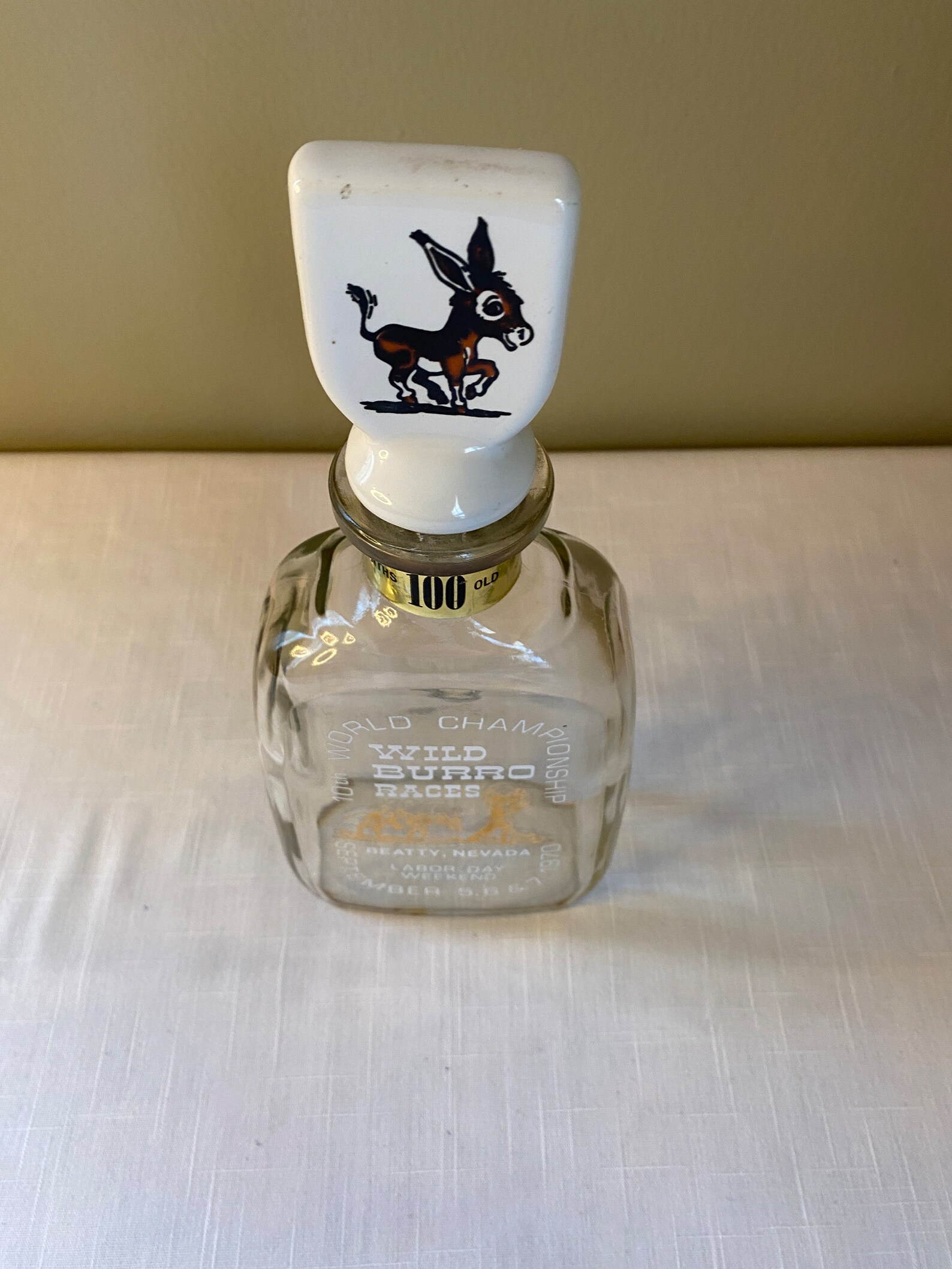 ULTRA RARE-1970 beatty Burro Jim Beam Glass Whiskey Decanter - Etsy