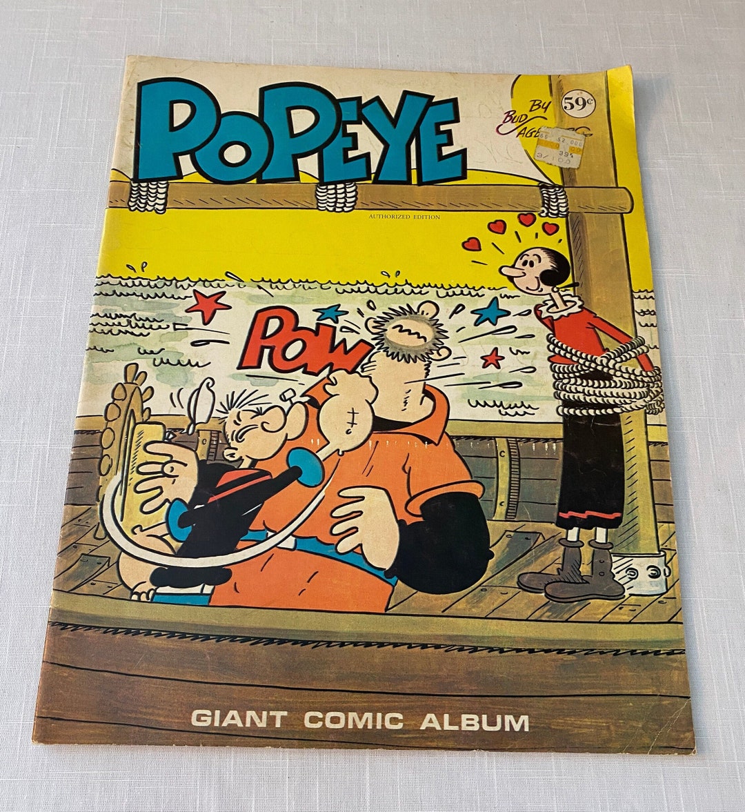 Rare-1972 "popeye" Giant Comic Album by Bud Agendorf - Etsy