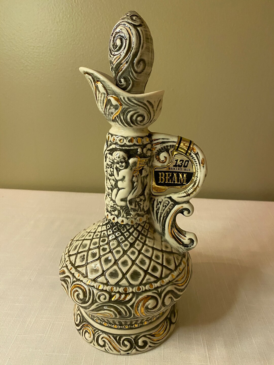 RARE-1958 "cherub Angels" 130 Months Jim Beam Bar Wedding Love Decanter ...