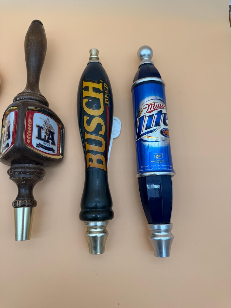 Rare-1980's Tap Handle Pulls "budweiser, Bud Light,export Light, La ...
