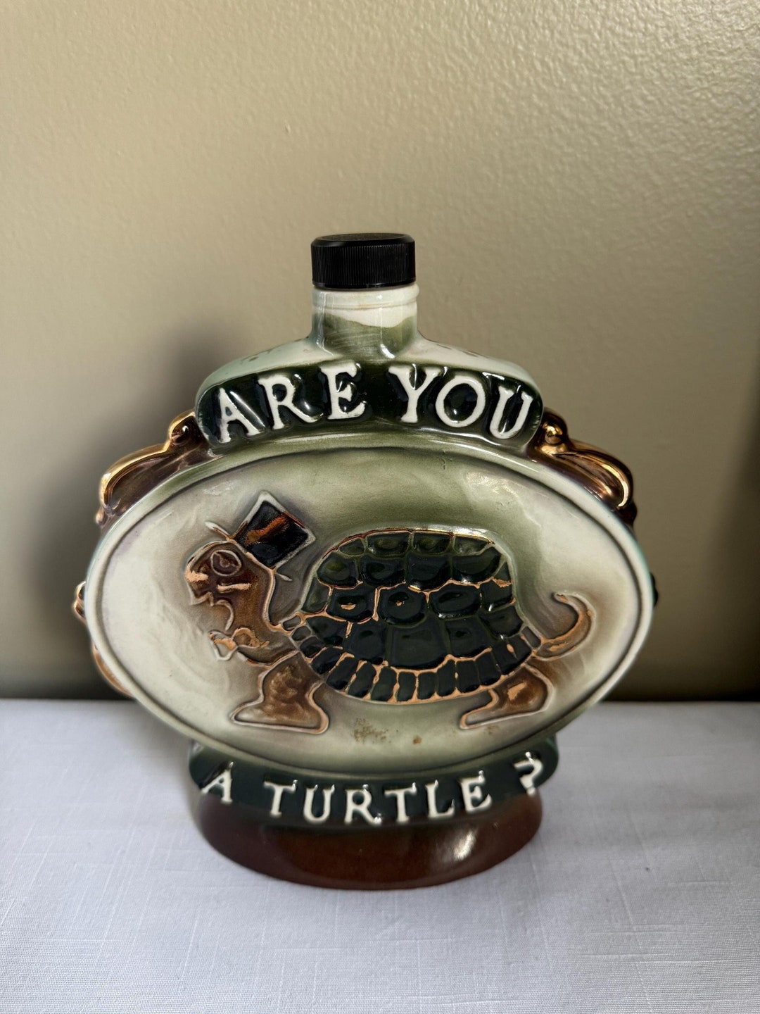 Vintage-1973 "are You A Turtle" Jim Beam Decanter - Etsy