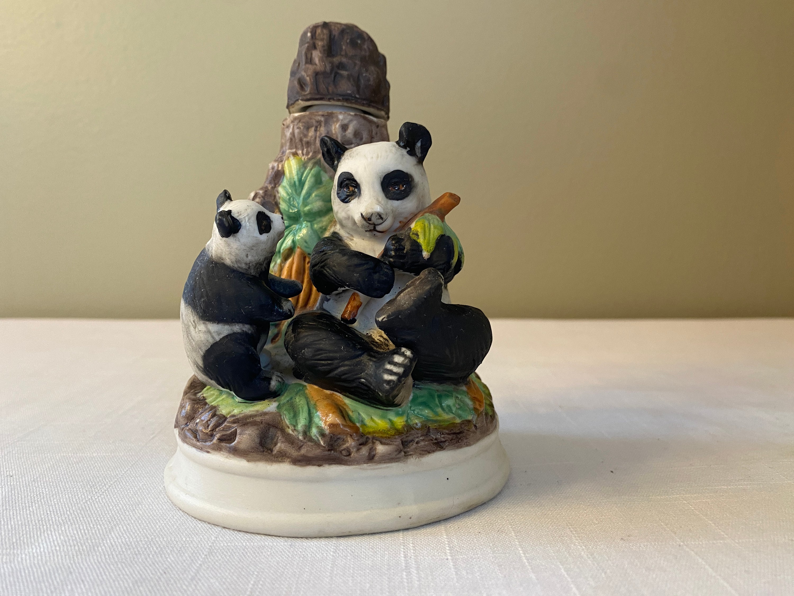 RARE-1979 panda Bear & Cub Music Box, Hoffman Whiskey Decanter - Etsy