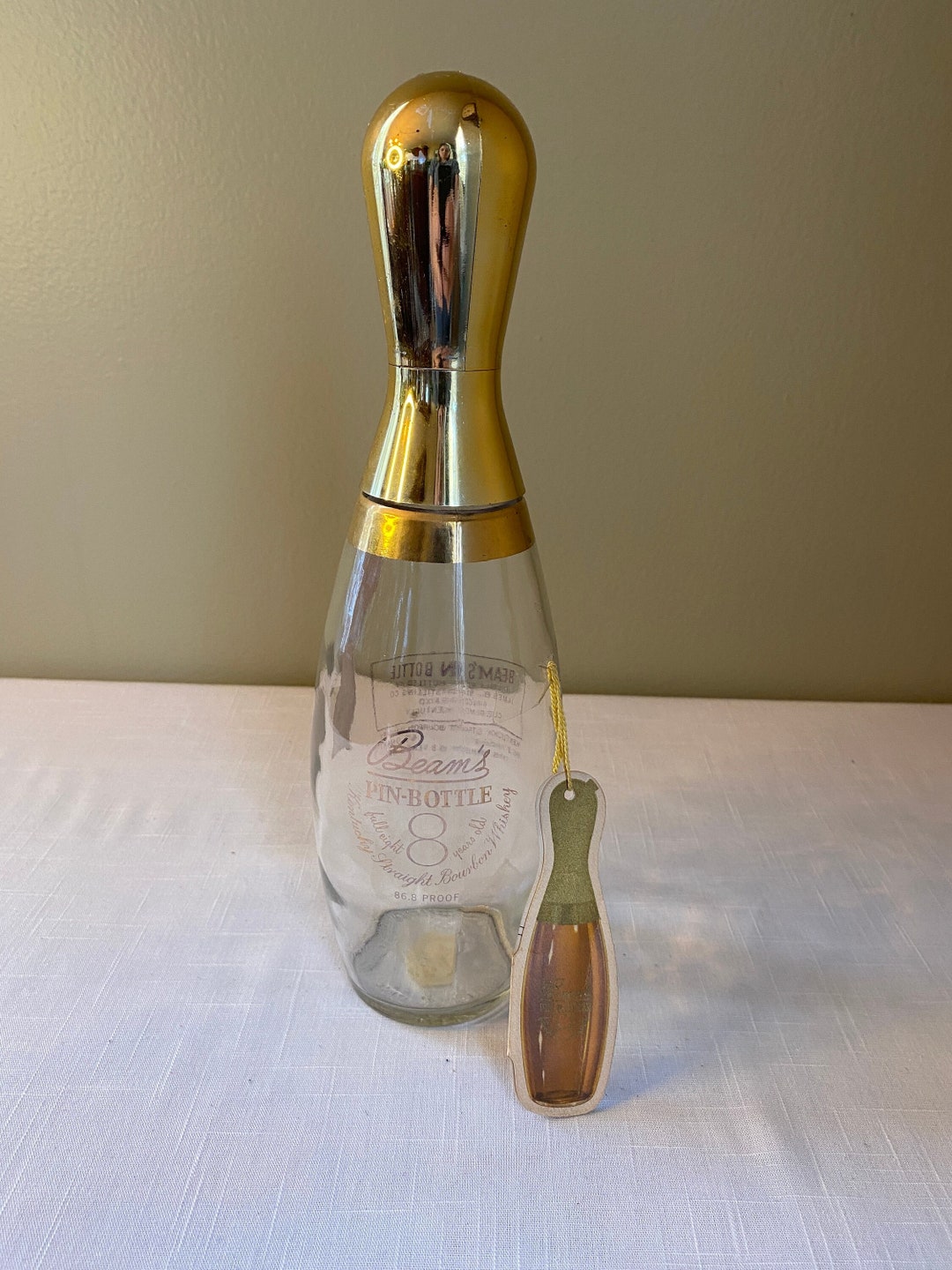 Vintage-1950's "gold Ten-pin" Bowling Jim Beam Decanter - Etsy