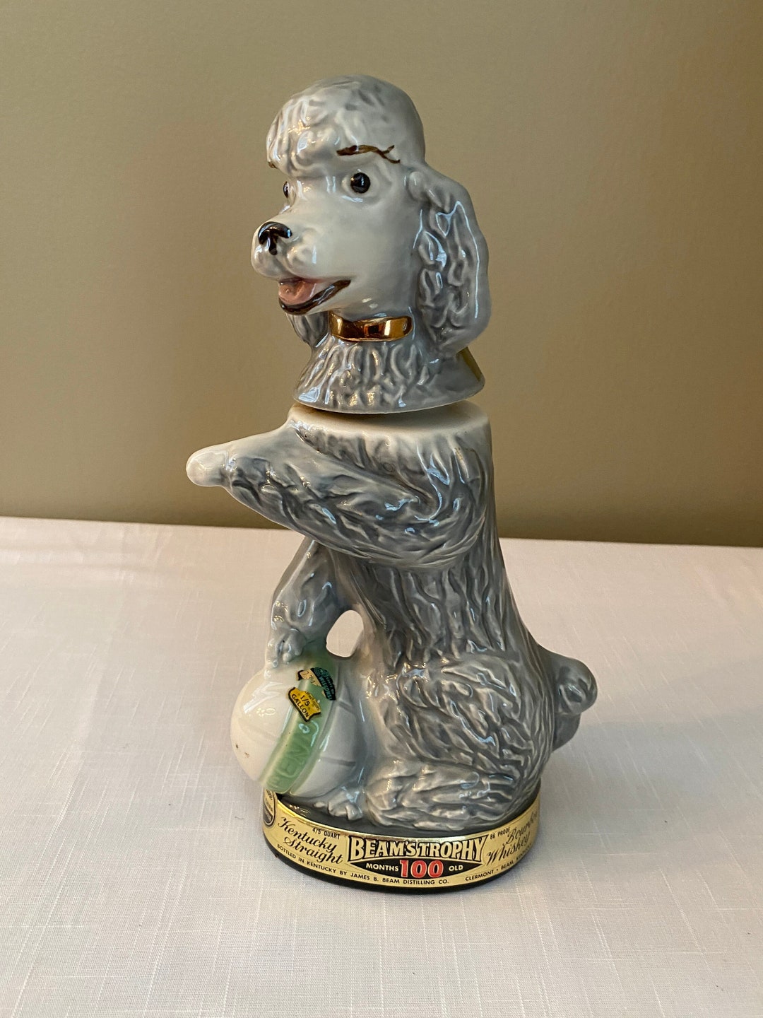Vintage-1970 "grey Poodle" Penny the Poodle Jim Beam Decanter - Etsy