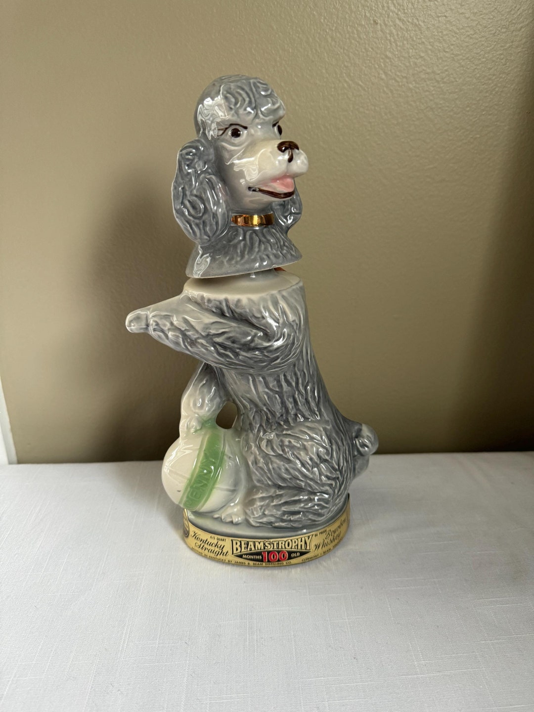Vintage-1970 "grey Poodle" Penny the Poodle Jim Beam Decanter - Etsy