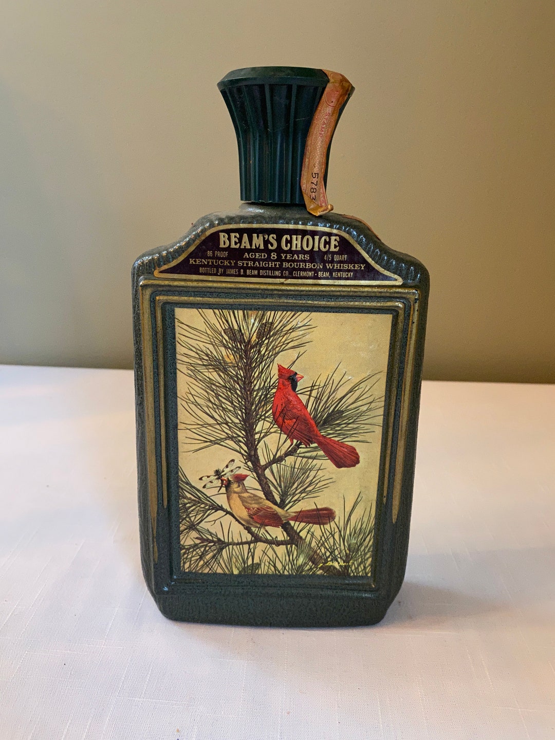 Vintage-1974 "cardinal" Beams Choice Whiskey Decanter - Etsy