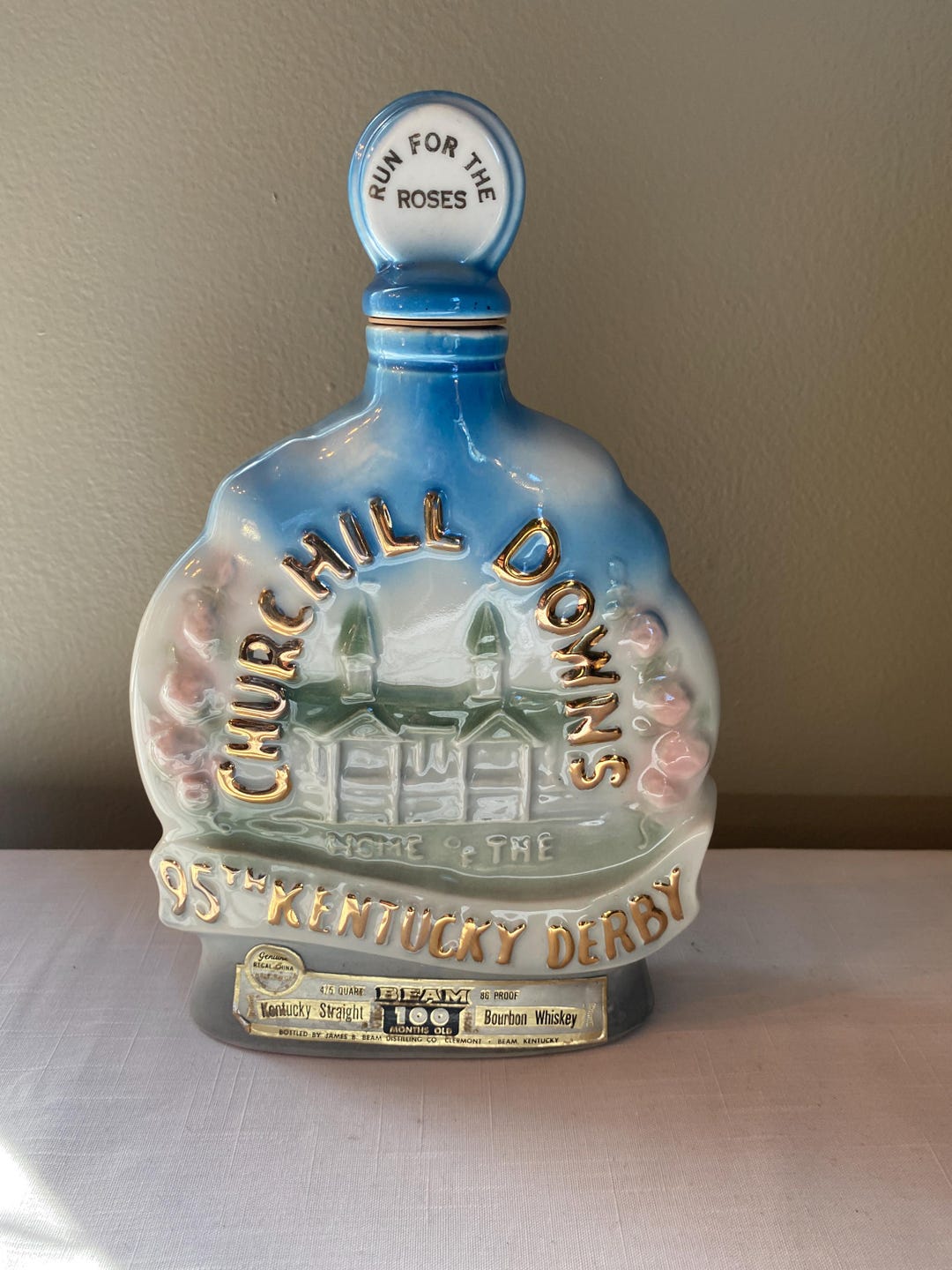 Vintage-1969 "churchill Downs" Jim Beam Decanter - Etsy
