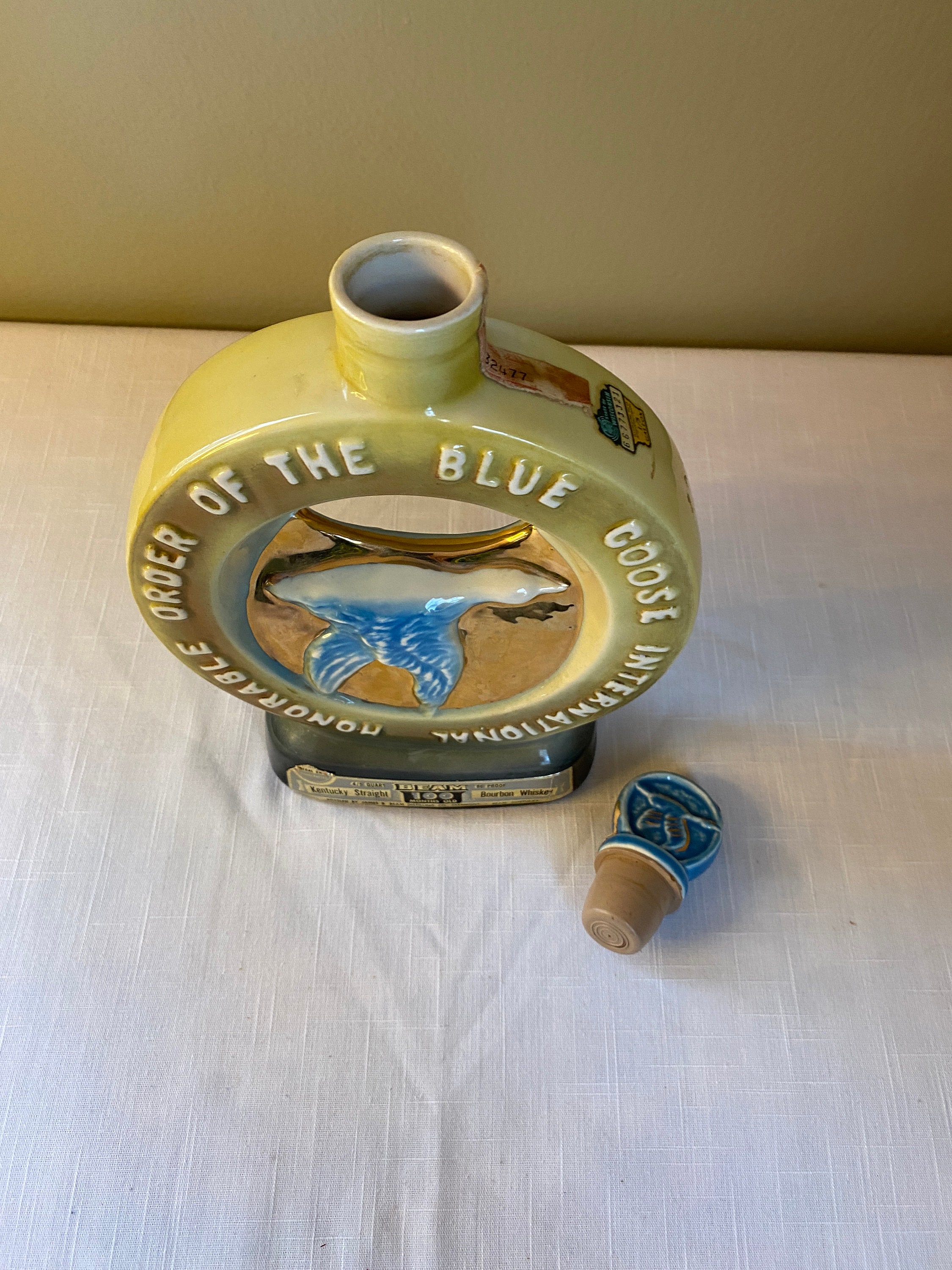 Vintage 1971 Jim Beam "blue Goose" Bar Decanter - Etsy