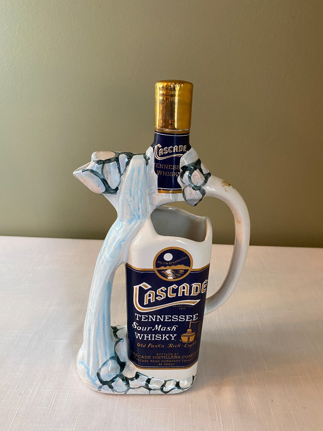 Rare-1970's Cascade Tennessee Sour Mash Porcelain Pitcher-made in Italy ...