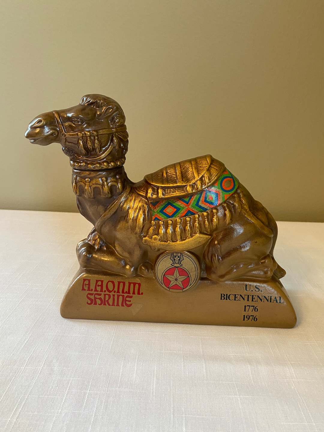 1976 shrine Camel U.S. Bicentennial 1776, A.A.O.N.M. Old Mr. Boston ...