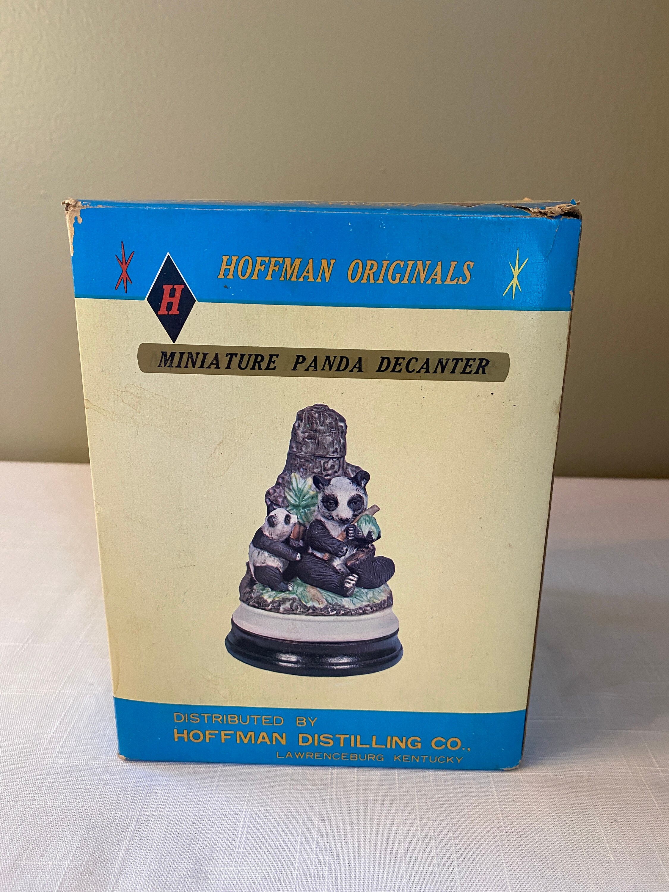 RARE-1979 panda Bear & Cub Music Box, Hoffman Whiskey Decanter - Etsy