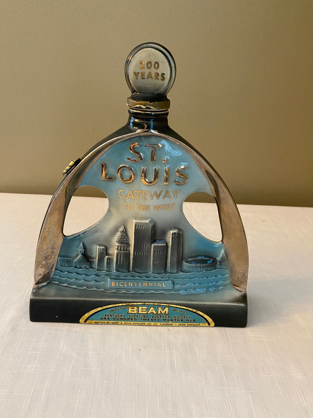 Vintage-1964 "st. Louis Arch" Jim Beam Whiskey Decanter - Etsy