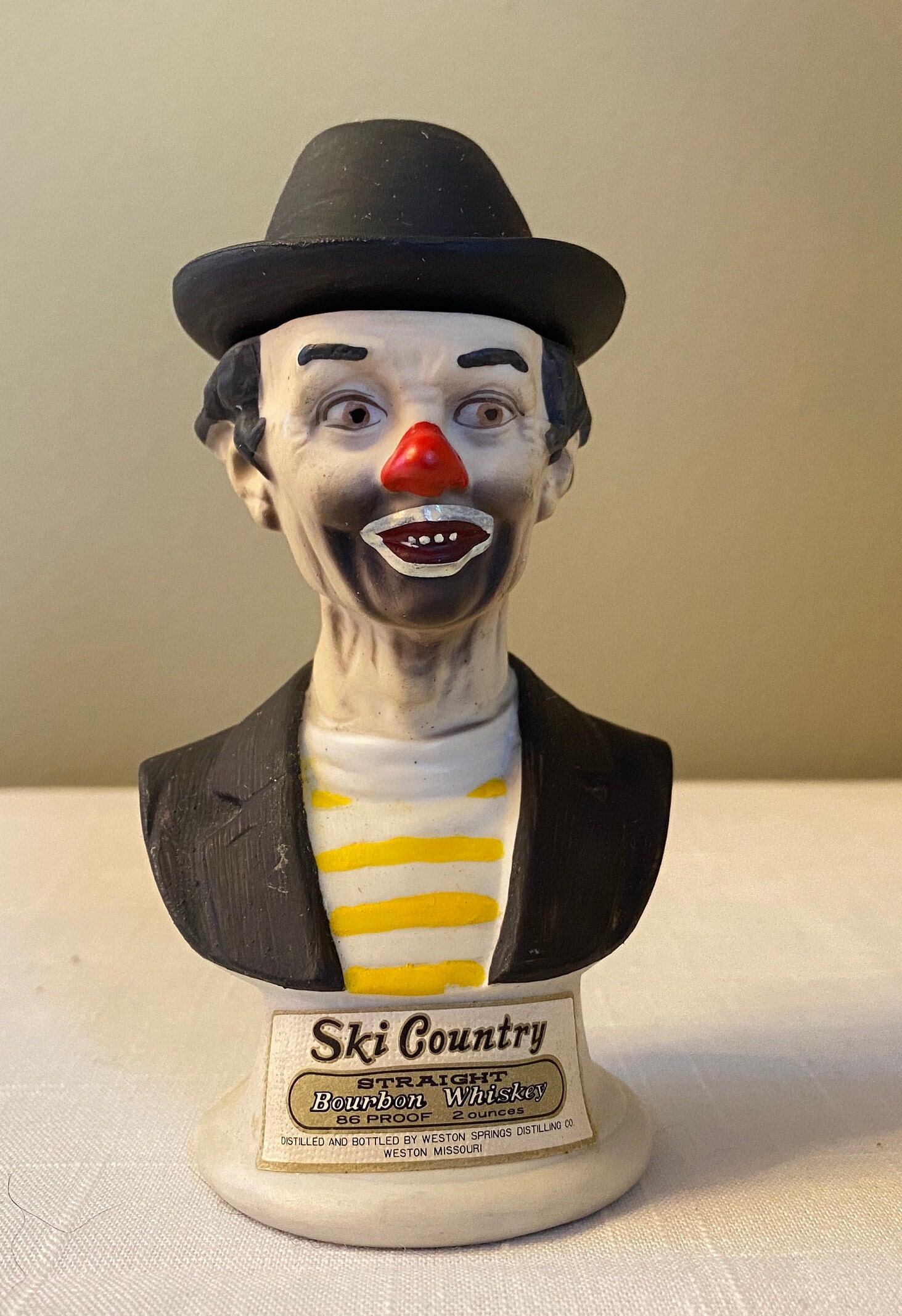 Vintage-1974 barnum Clown Vintage Ski Country Whiskey Decanter - Etsy