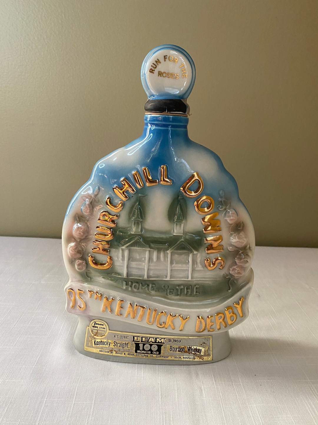 Vintage-1969 "churchill Downs" Jim Beam Bar Decanter - Etsy