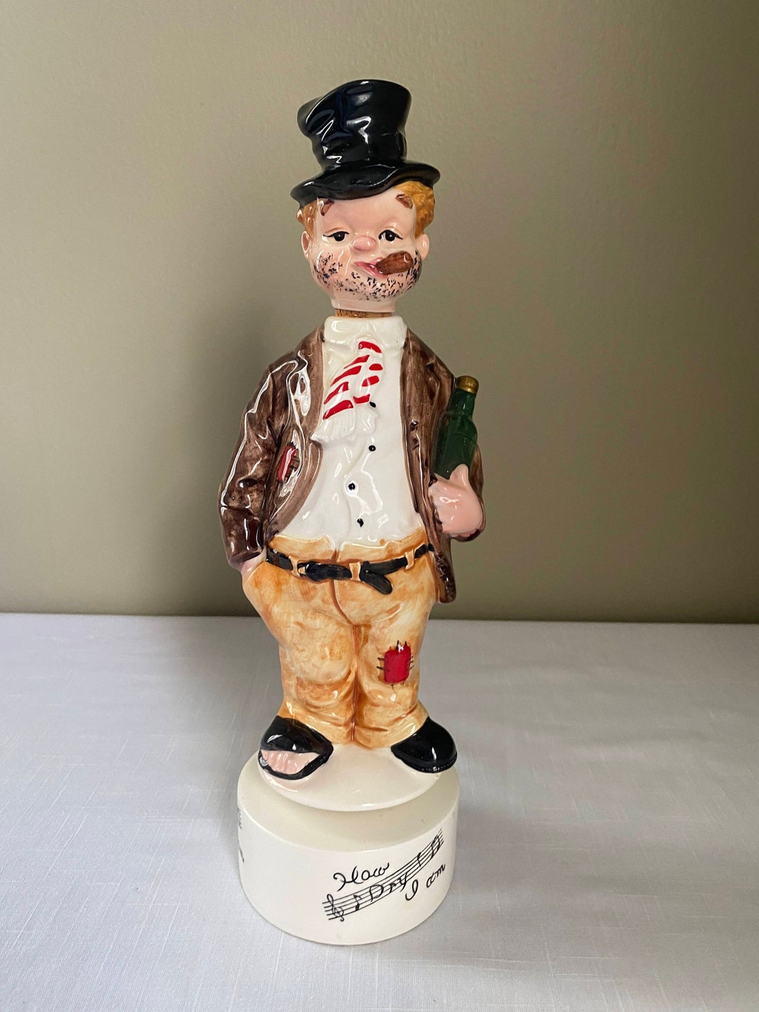 Rare-1970's Hobo Sankyo Music Box Decanter Plays "how Dry I Am" - Etsy