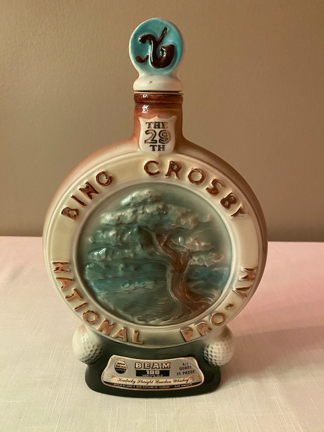 Vintage-1970 "bing Crosby National Pro-am" Jim Beam Decanter - Etsy