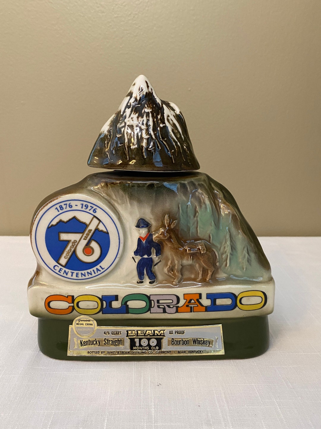 Vintage-1976 Colorado Centennial Jim Beam Barware Bar Decanter - Etsy