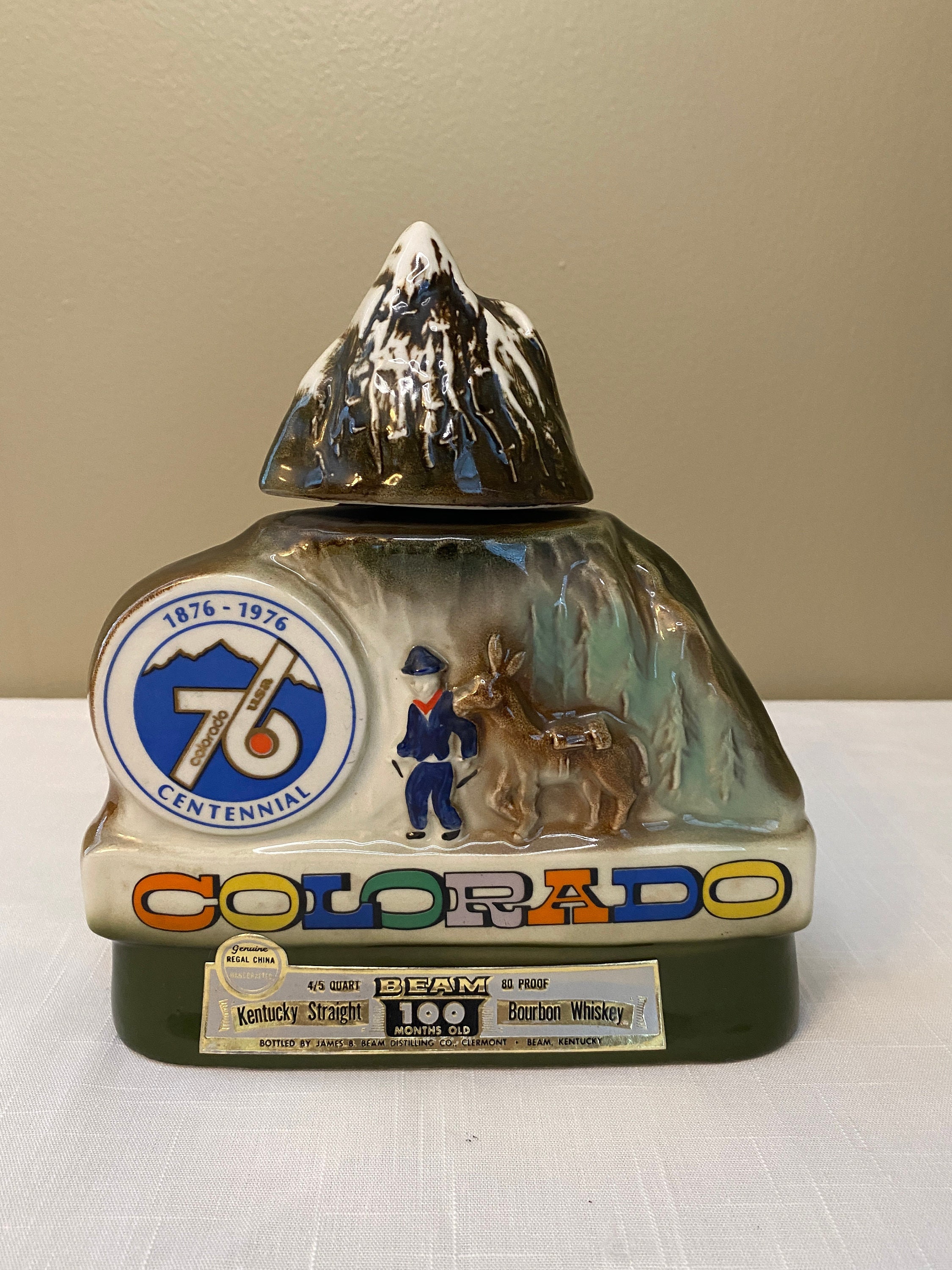 Vintage 1976 Colorado Centennial Jim Beam Whiskey Decanter - Etsy