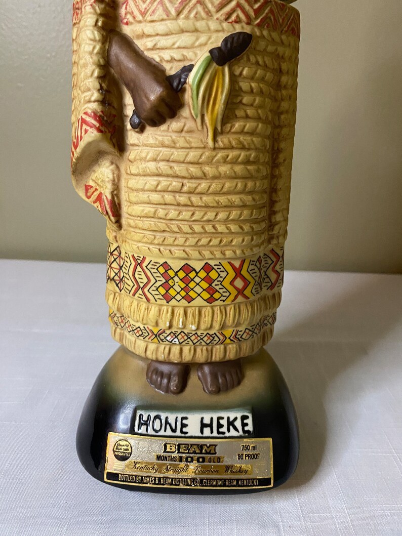ULTRA RARE-1981 "hone Heke Maori Warrior" Jim Beam Bar Barware Decanter ...