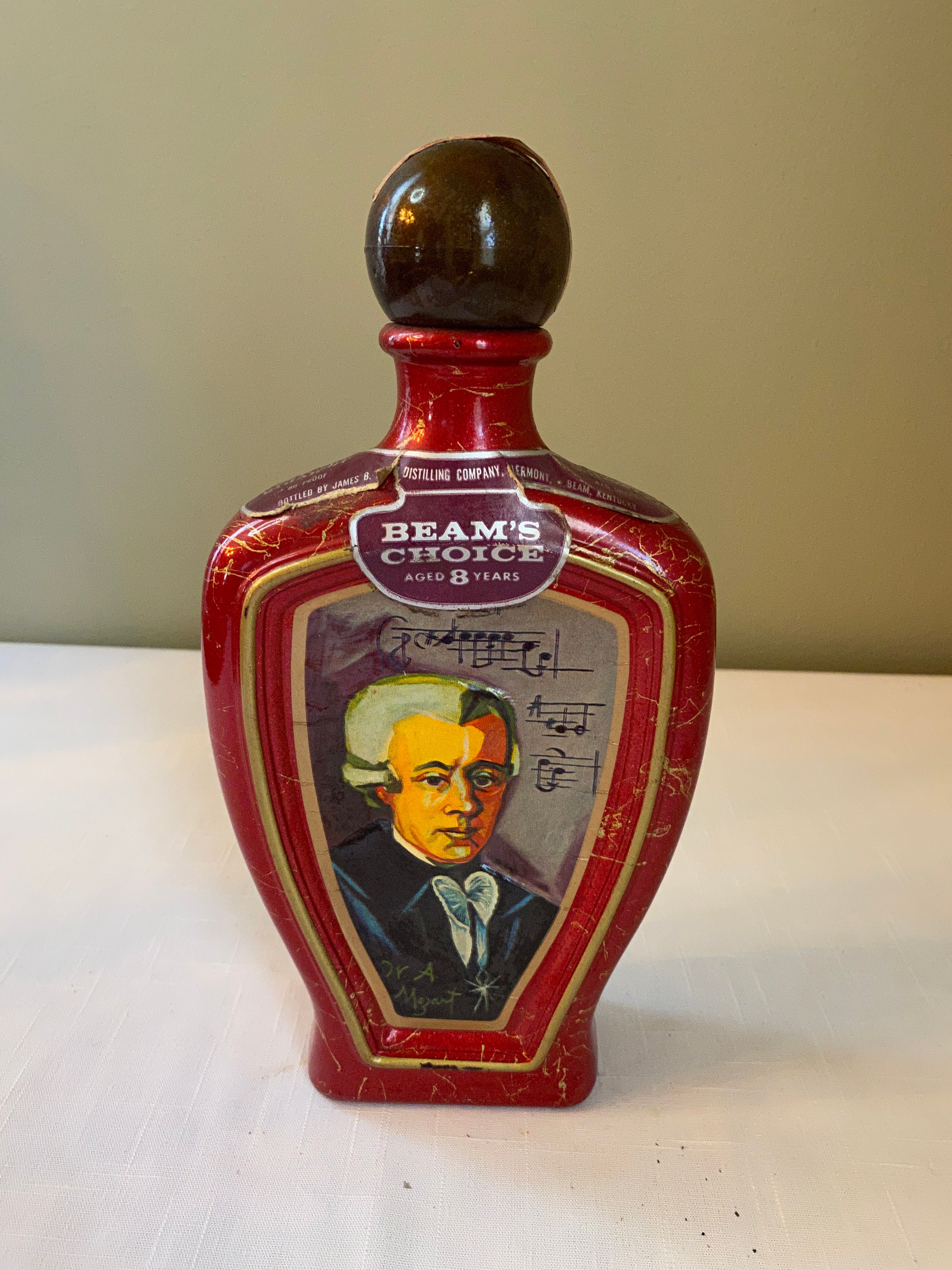 Vintage-1973 mozart Edward H. Weiss Glass Jim Beam - Etsy