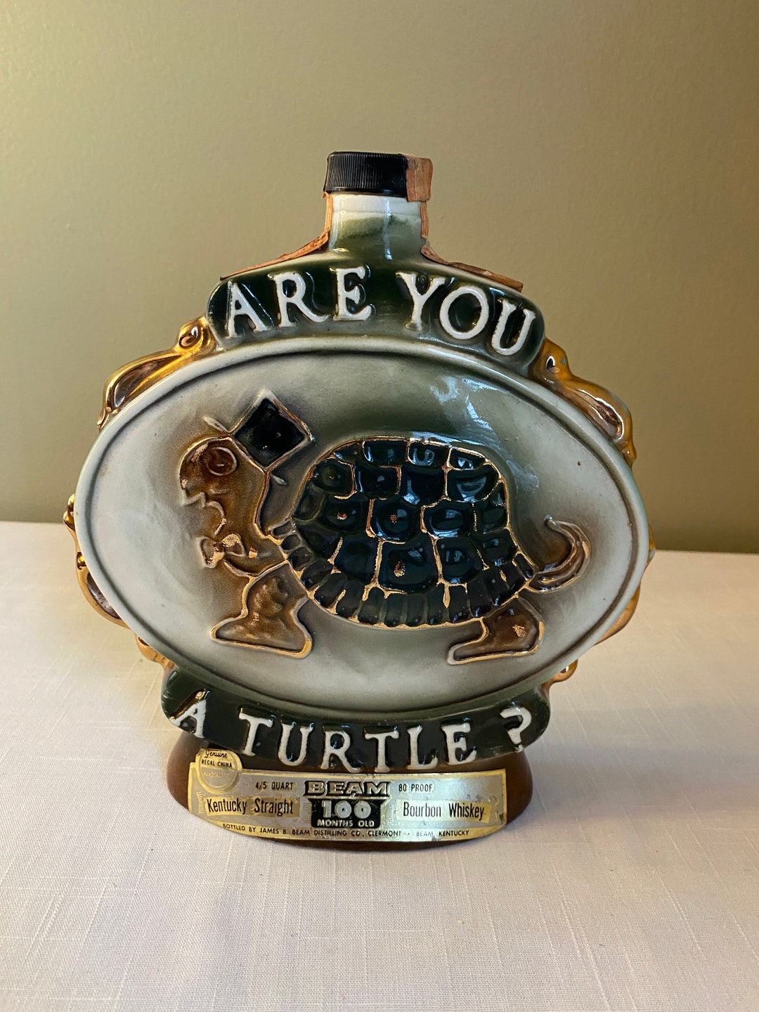 Vintage-1973 are You A Turtle Jim Beam Whiskey - Etsy