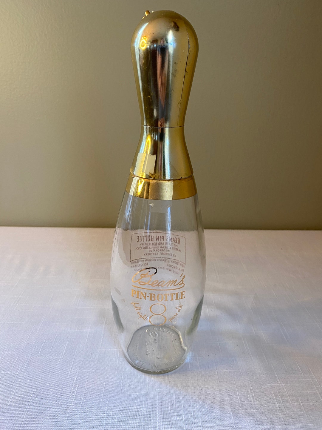 Vintage-1950's "gold Ten-pin" Bowling Jim Beam Decanter - Etsy