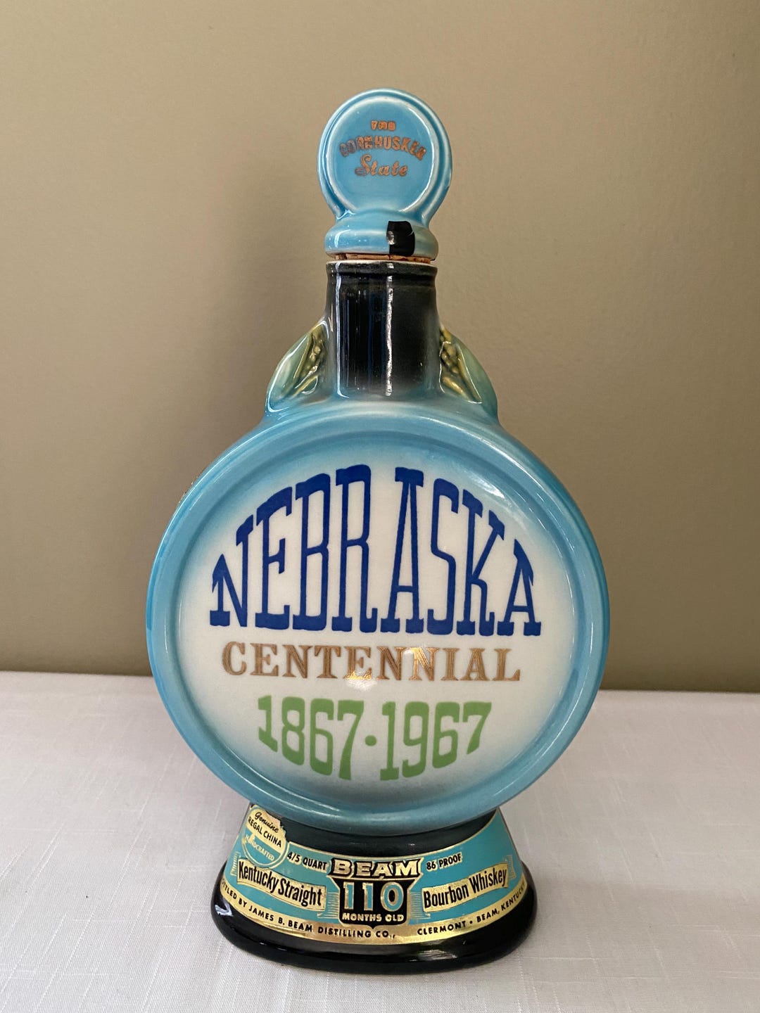 Vintage-1967 "nebraska" Centennial 1867-1967 Jim Beam Bar Decanter - Etsy